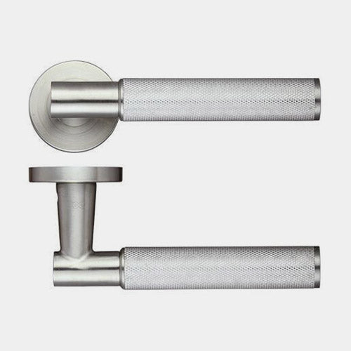 Copper Knurled Effect Engineered Door Handles - B1910CU More4Doors ...
